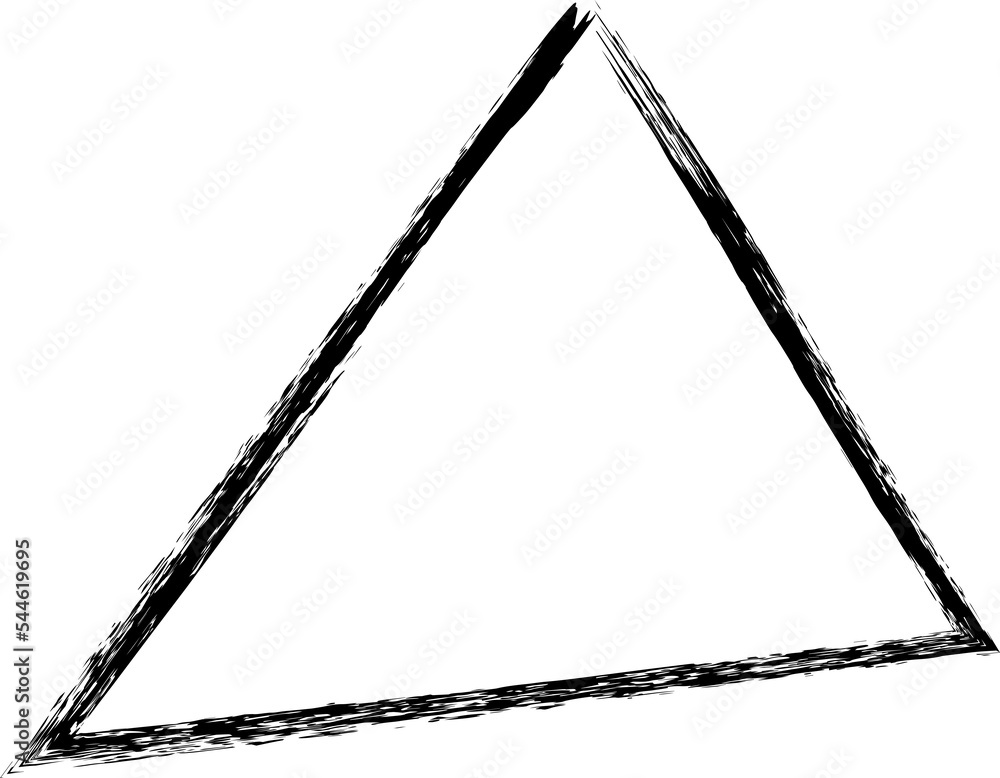 triangle design illustration isolated on transparent background Stock ...