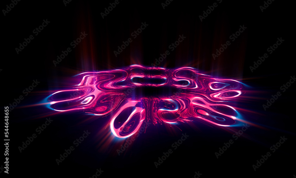 Glow swirl light effect. Circular lens flare. Abstract rotational lines ...