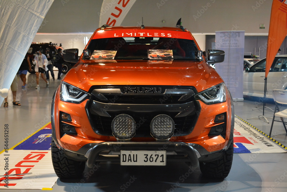 Isuzu Dmax pick up at Manila Auto Salon in Pasay, Philippines Stock ...