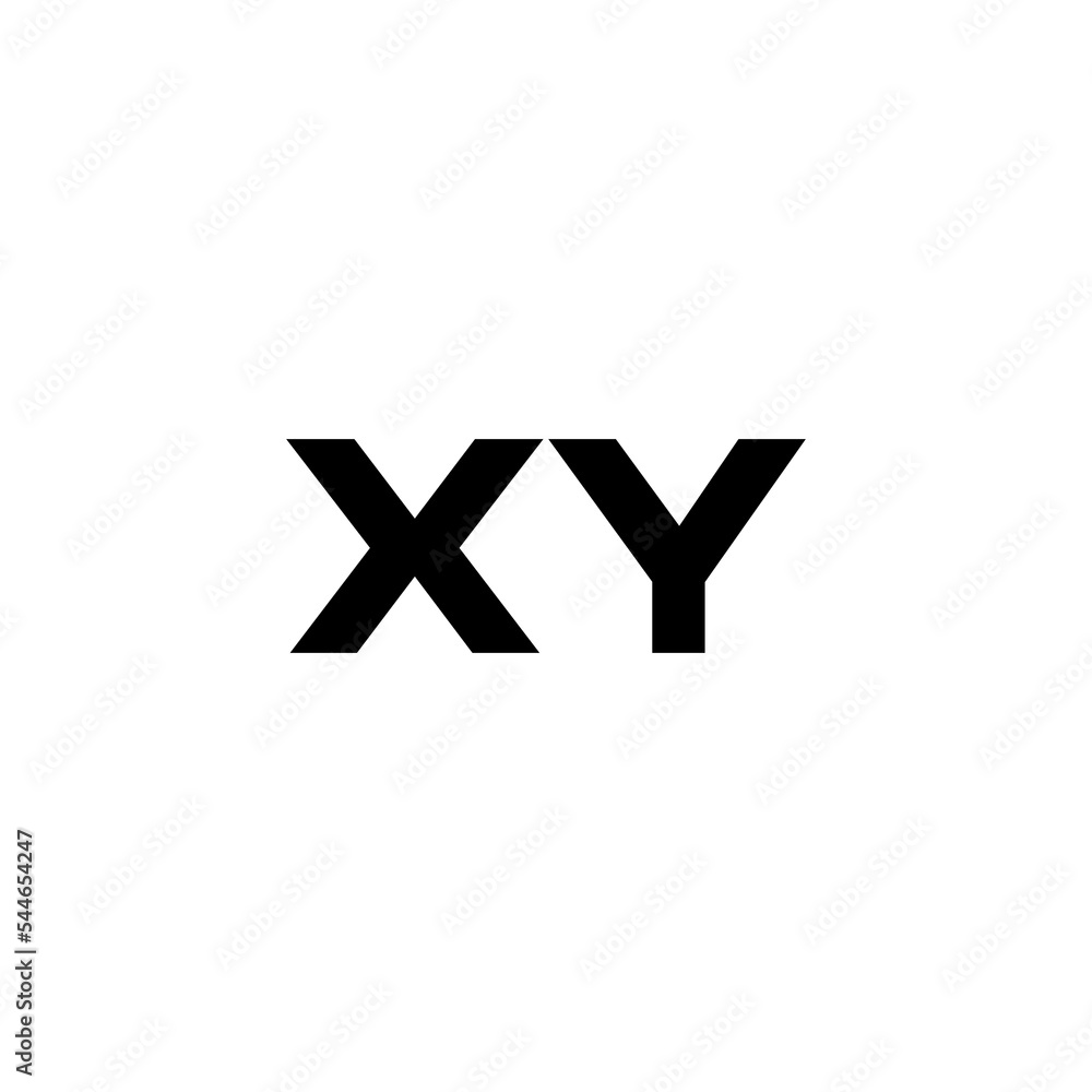 XY letter logo design with white background in illustrator, vector logo ...