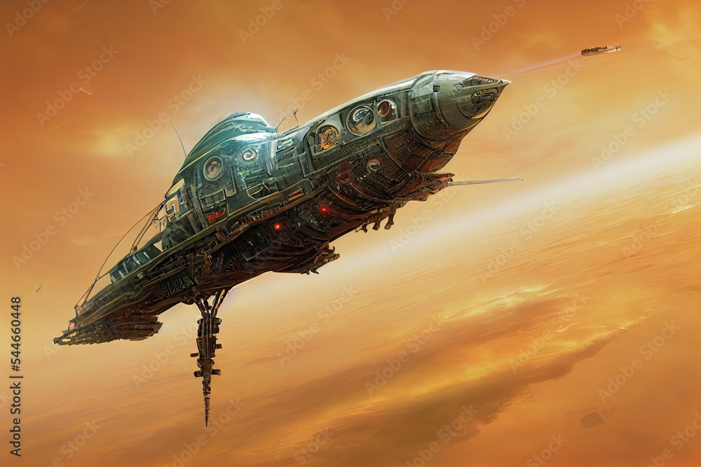 SciFi Aircraft the Shrimp Spaceship Spacecraft with Fantastic Realistic ...