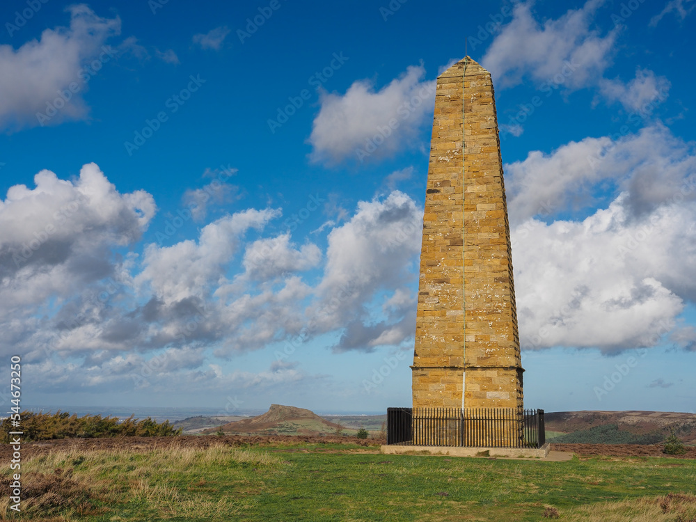 Captain Cooks Monument, erected in memory of the famous circumnavigator ...