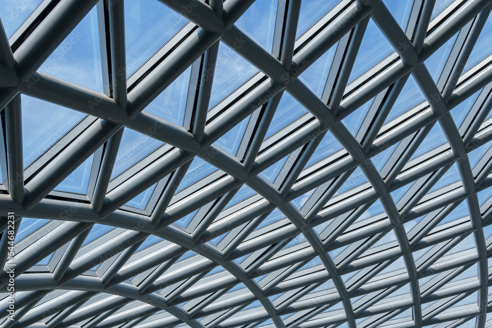 Structural Steel, Roof Truss Steel Structure of Building Construction ...