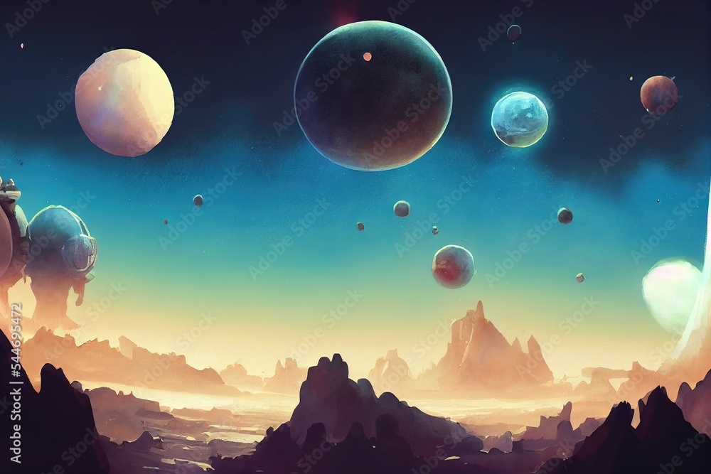 Watercolor Style Video Game Digital CG Artwork Concept Art Illustration ...