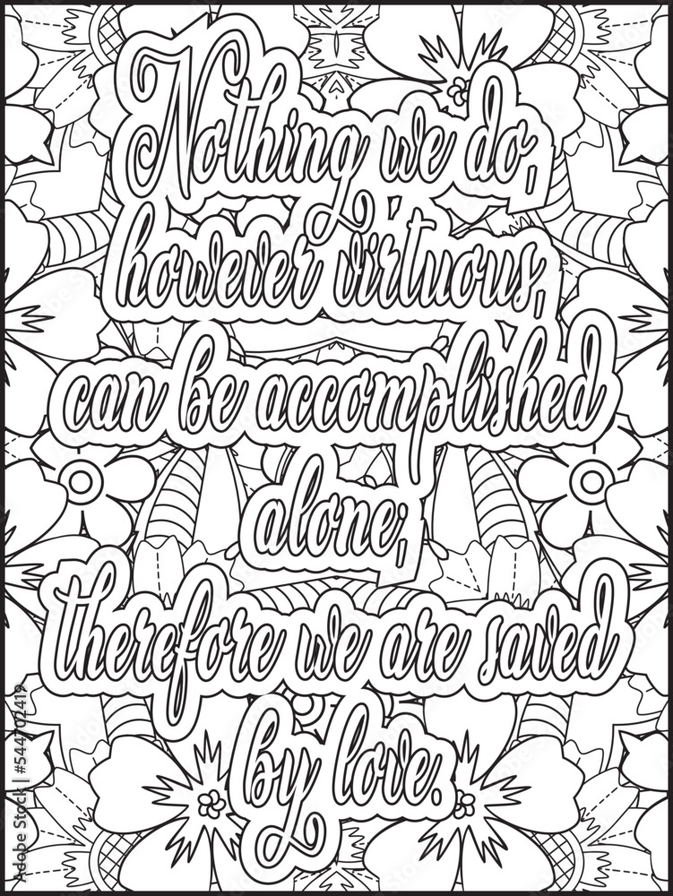 Motivational quotes coloring page. Inspirational quotes coloring page ...