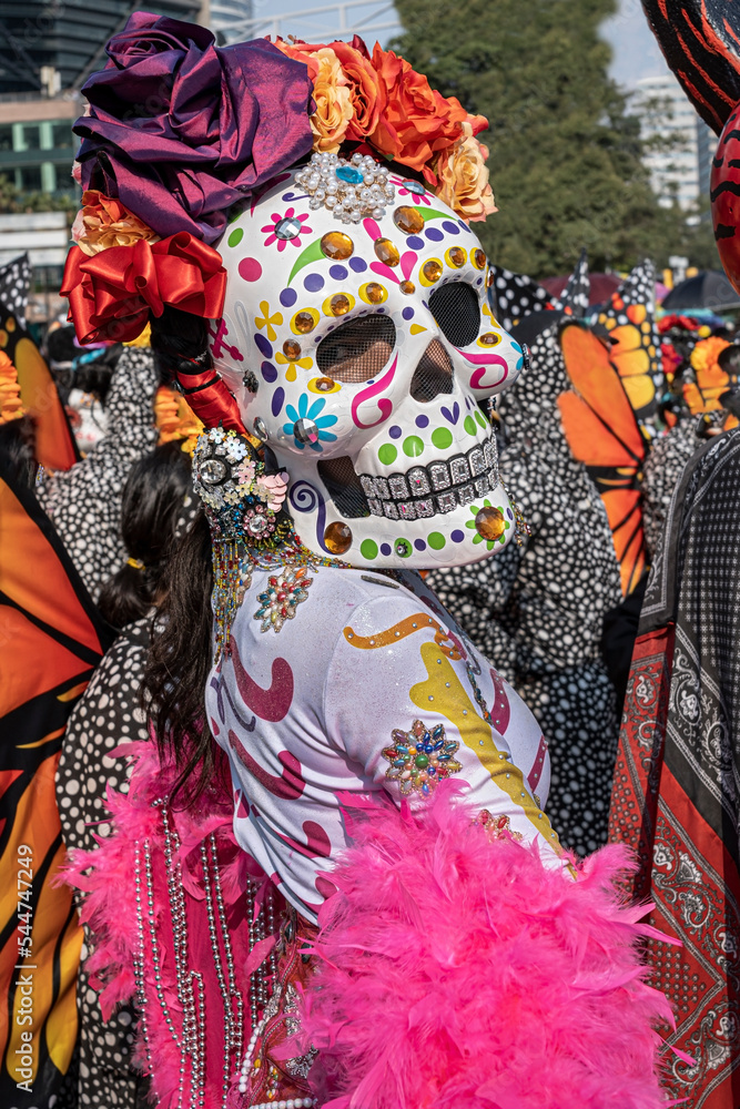 Mexican Catrina as they name an elegant deceased woman in the Day of ...
