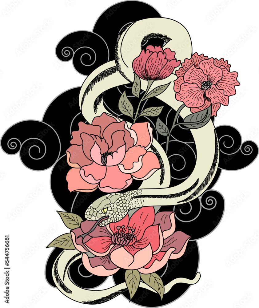 snake cobra tattoo style Cobra vector. king Cobra snake with mouth open ...