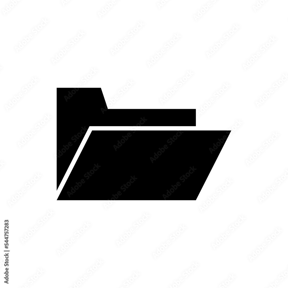 Folder icon clipart flat Stock Vector | Adobe Stock