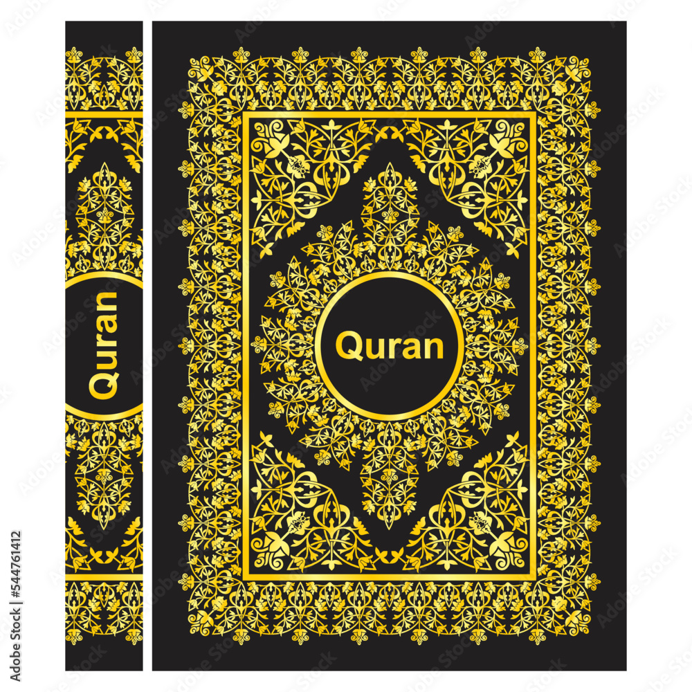 Islamic Book Cover Design, Quran Cover Design Stock Vector | Adobe Stock