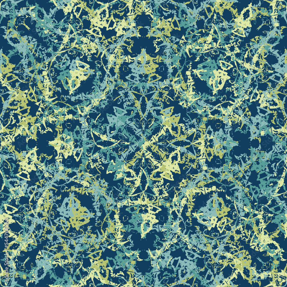 Seamless fractal pattern in vector format for printed fabrics or any ...