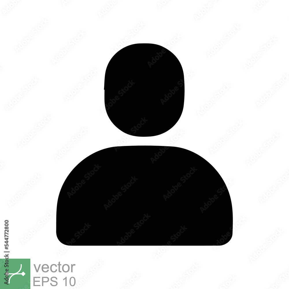 Profile icon. Simple flat style. Person, people, user avatar, pictogram ...