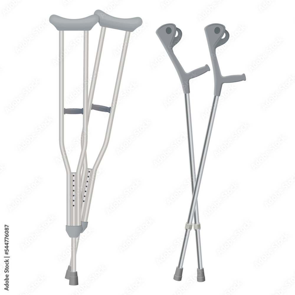 Axillary and elbow crutches.A medical instrument for rehabilitation ...