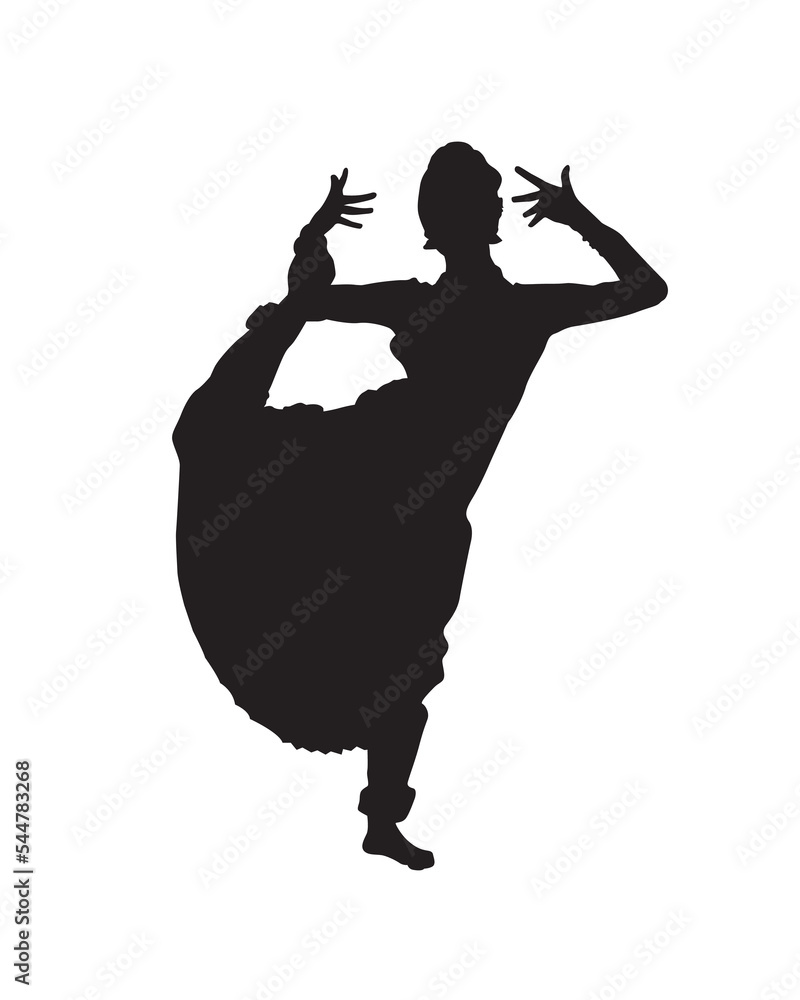 Bharatanatyam, south Indian classical dance by woman. Beautiful girl ...