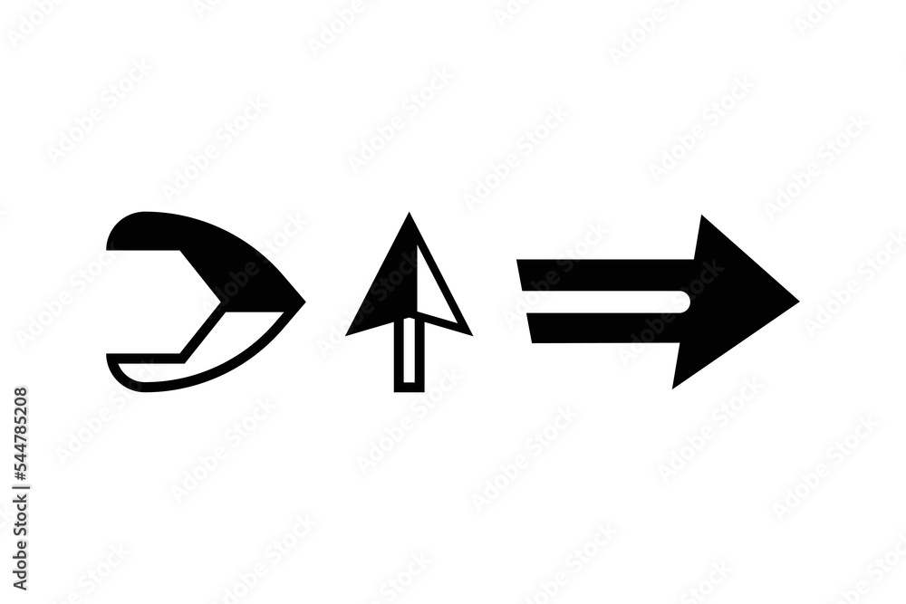 arrow vector template Stock Vector | Adobe Stock