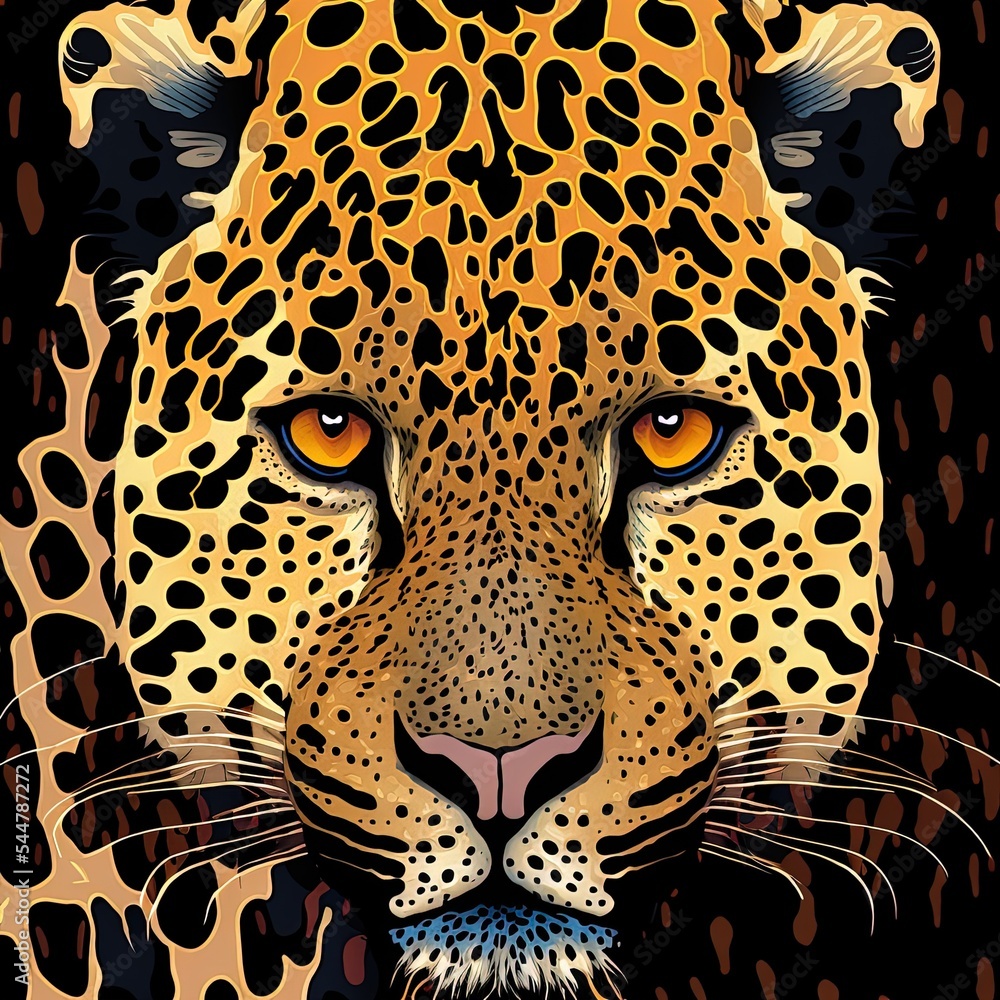 Cheetah Mixed With Panther