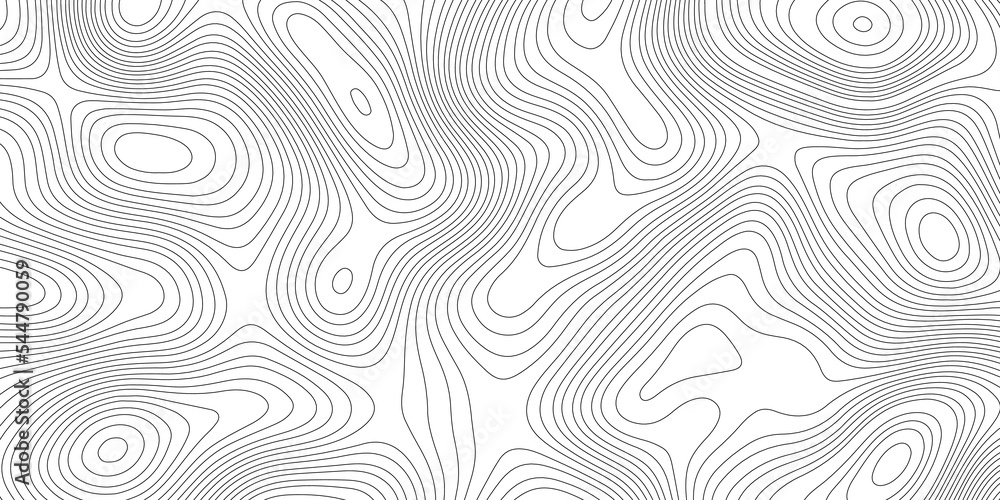 Topographic contour map. Vector cartography illustration. Topography ...