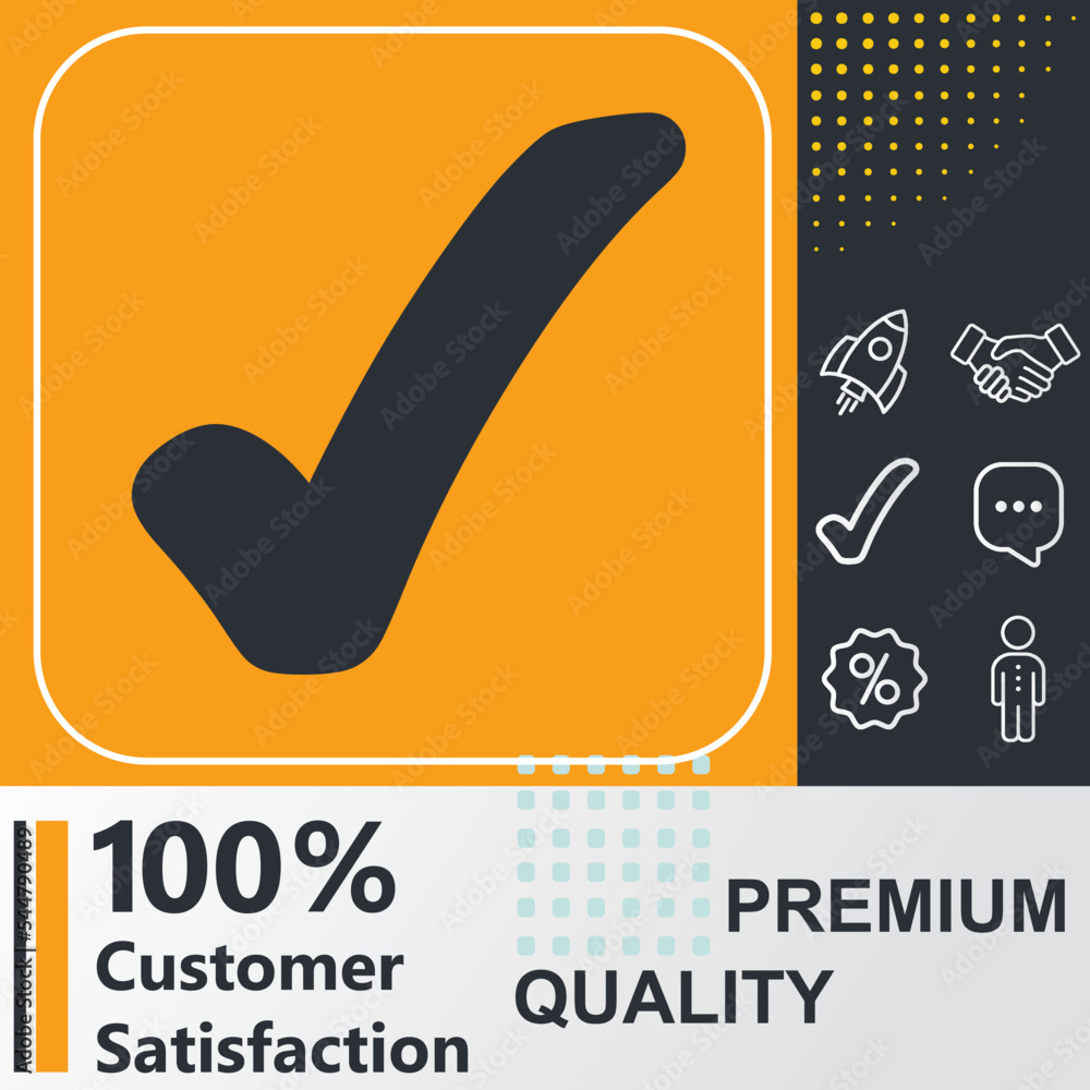 Check mark icon. Social media sign. Vector illustration Stock Vector ...