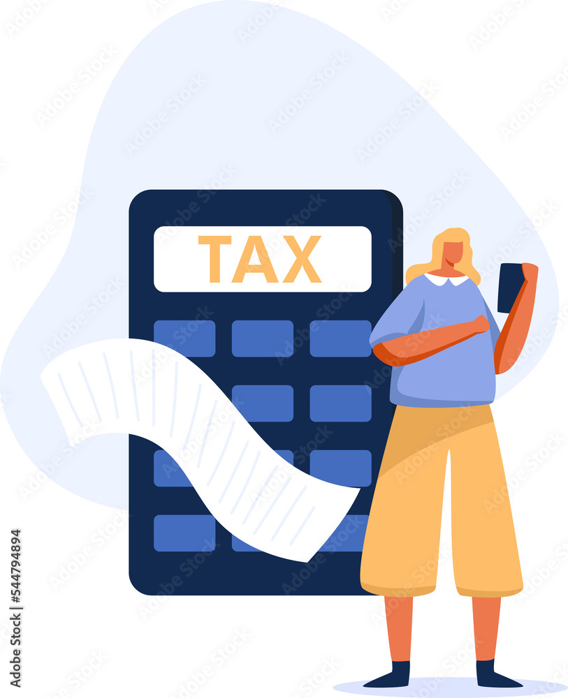 Tax calculation, making income tax return and calculating business ...
