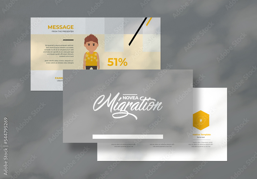 Simple Corporate Presentation Layout Stock Template | Adobe Stock