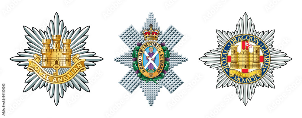 Vector emblem of the Royal Anglian Regiment. Royal Regiment of Scotland ...