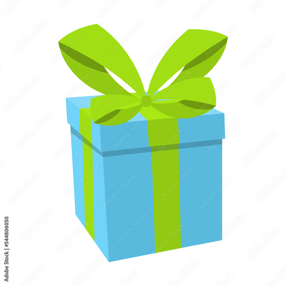 Green Birthday Present Box