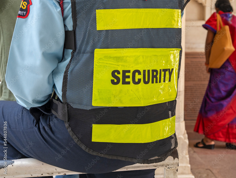 Police employee security staff in India Stock Photo | Adobe Stock