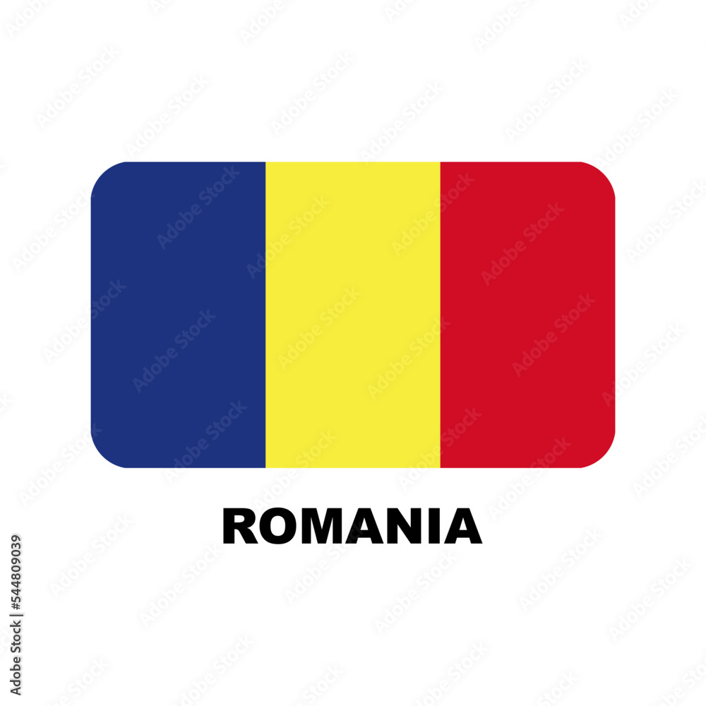 Oficial national flags of the world. Romania country. Design ...