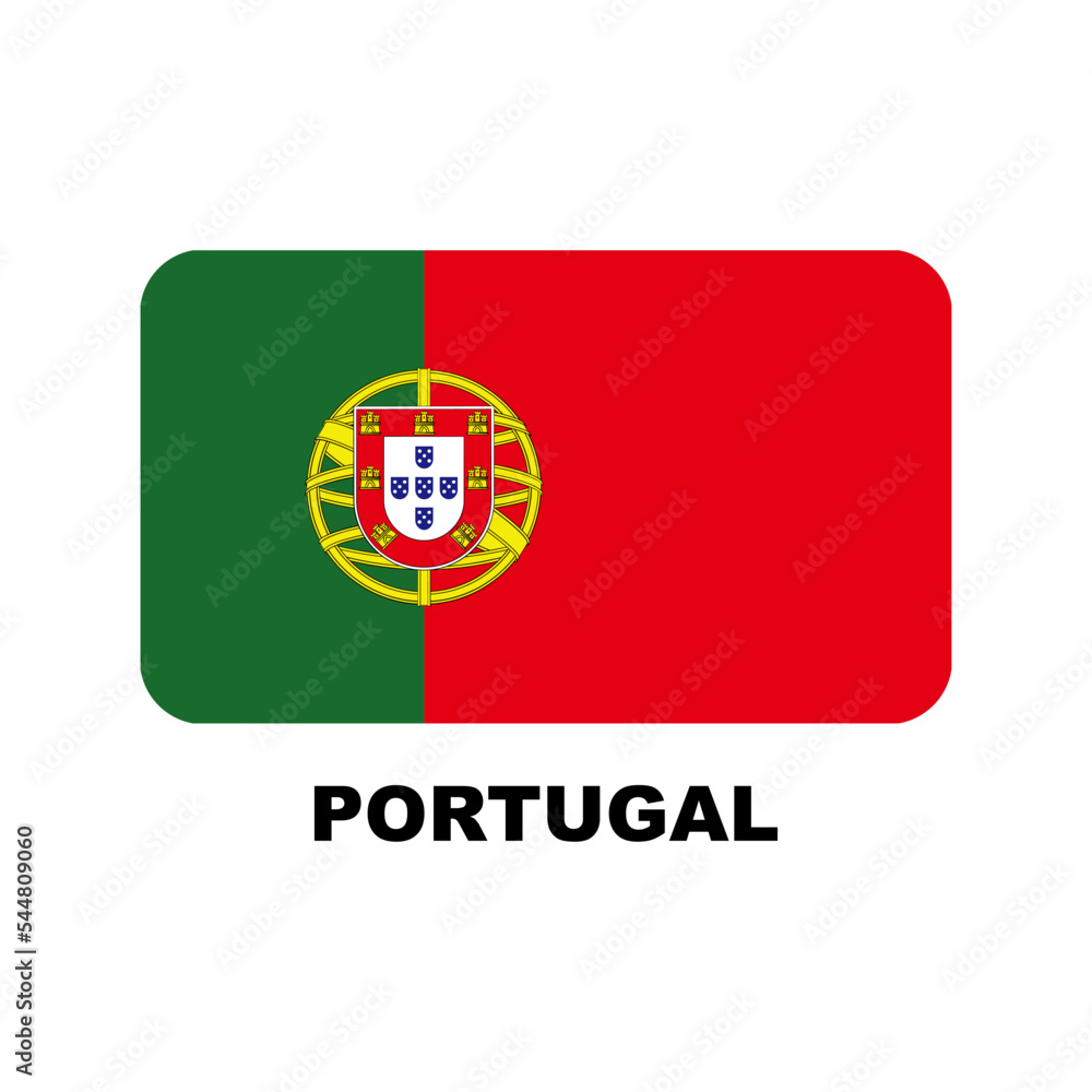 Oficial national flags of the world. Portugal country. Design ...