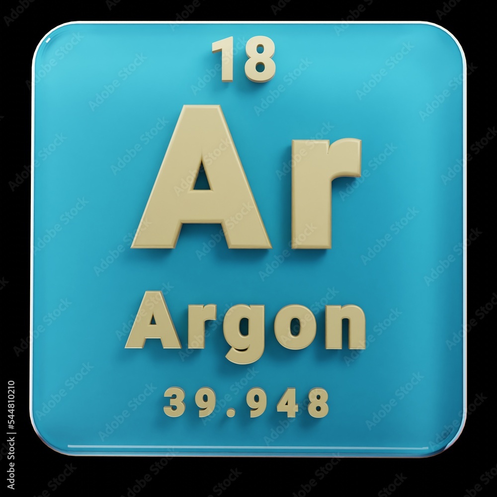 Beautiful abstract illustrations Standing black and red Argon element ...