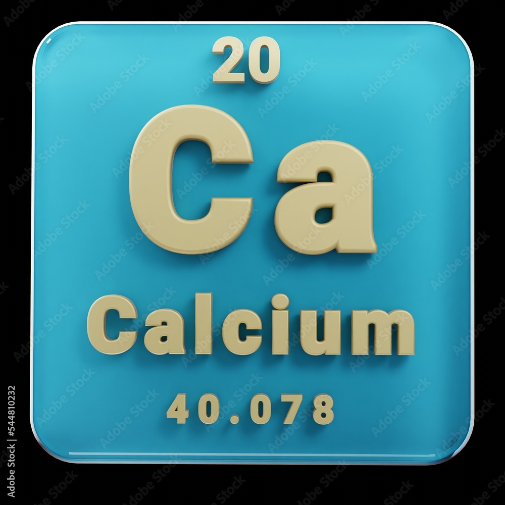 Beautiful abstract illustrations Standing black and red Calcium element ...