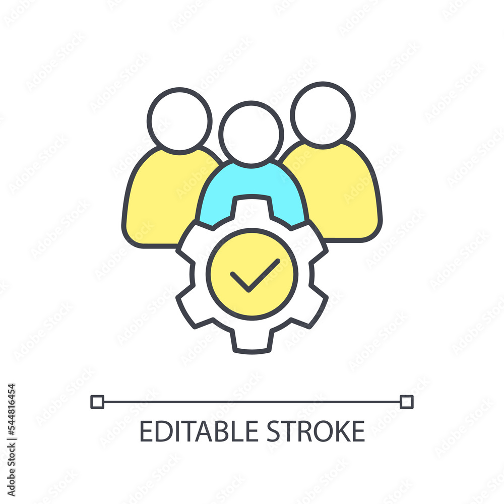 Accessibility in ux design RGB color icon. Removing obstacles. App ...