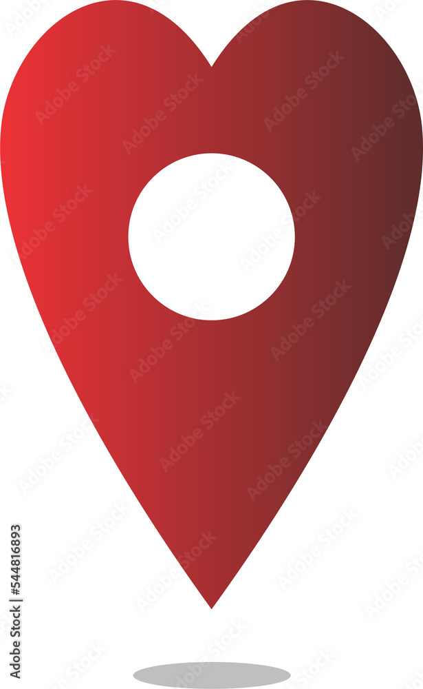 heart location icon png 1 Stock Illustration | Adobe Stock