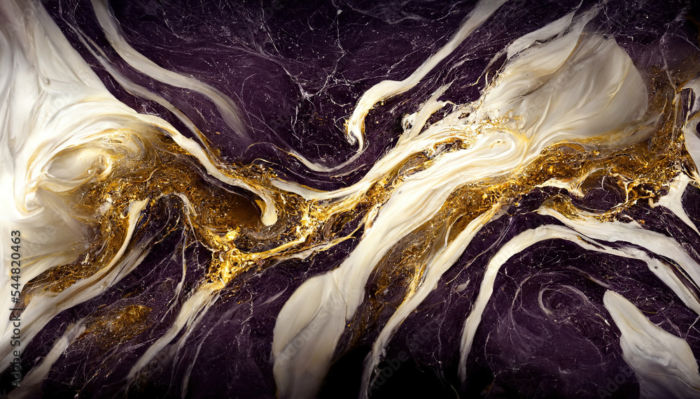 Abstract luxury purple marble background. Digital art marbling texture ...