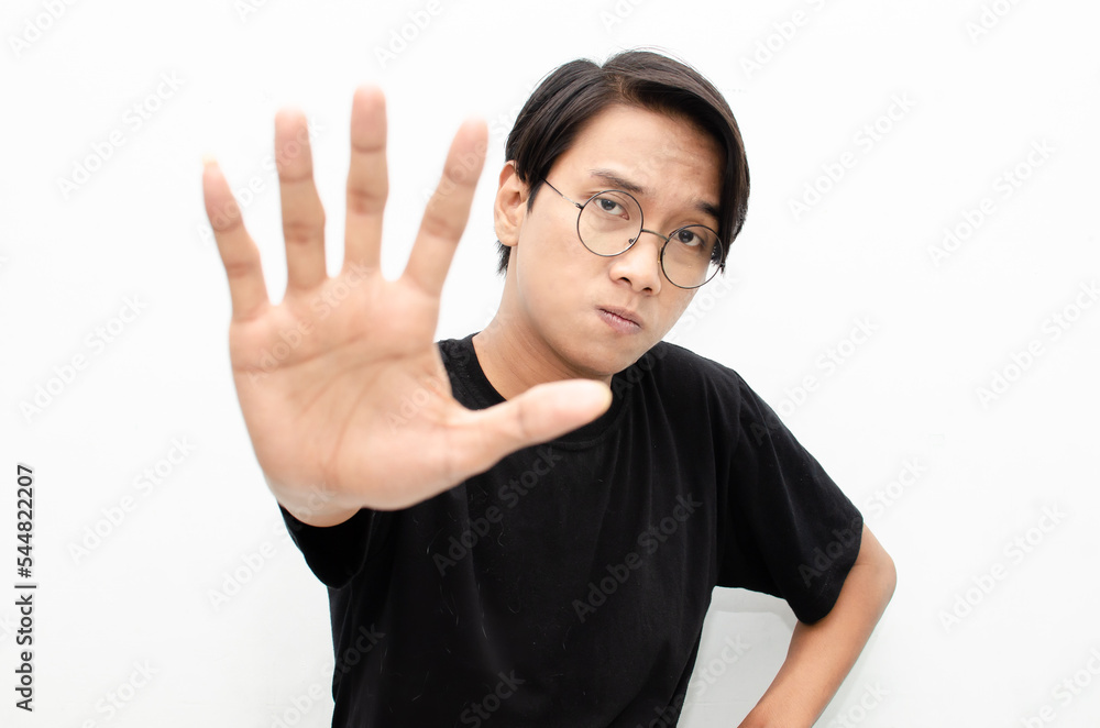 Ew Its So Gross A Young Asian Man Displaying An Expression Of