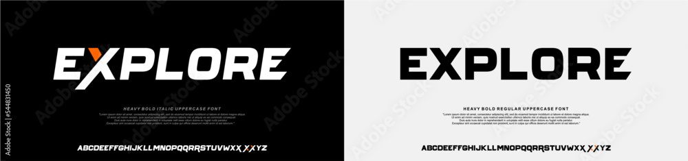 Modern Bold Heavy Font. Typography urban style alphabet fonts for ...