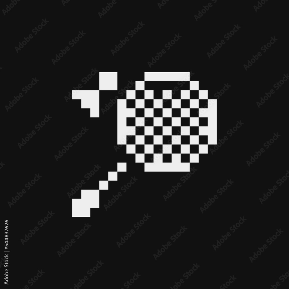 Grafika wektorowa Stock: Badminton racquet and shuttlecock pixel art ... Grafika wektorowa Stock: Badminton racquet and shuttlecock pixel art ...