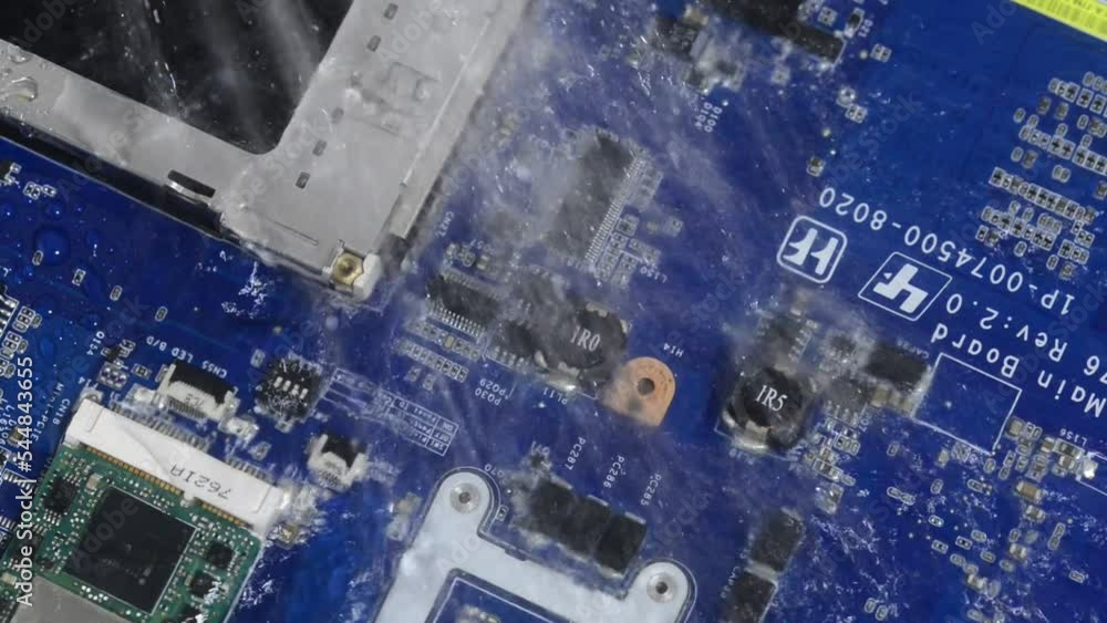 Technology cyber electronic concept. Cpu processor computer under the ...