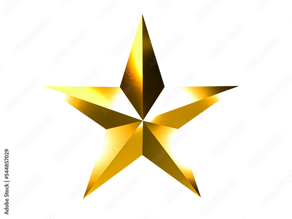 gold star isolated on transparent background. Stock Illustration ...