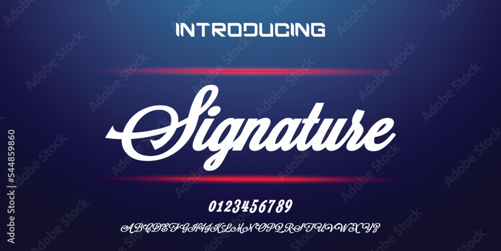 SIGNATURE Signature Font Calligraphy Logotype Script Brush Font Type ...
