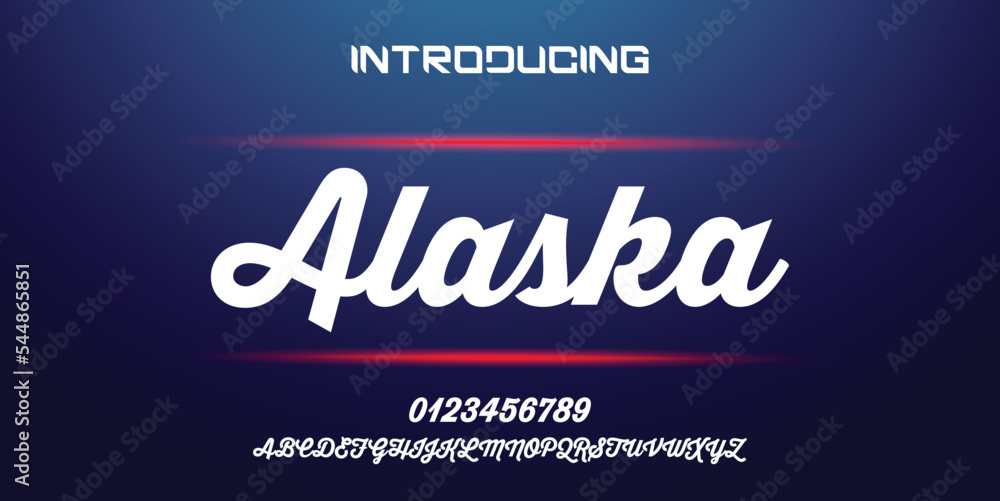 ALASKA Signature Font Calligraphy Logotype Script Brush Font Type Font ...