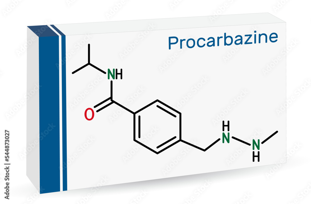 Procarbazine chemotherapy medication molecule. It is used in therapy of ...