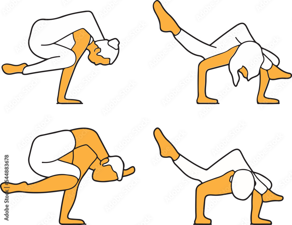 Yoga Bound Side Crow Pose strength inversion pose combo twisting arm ...