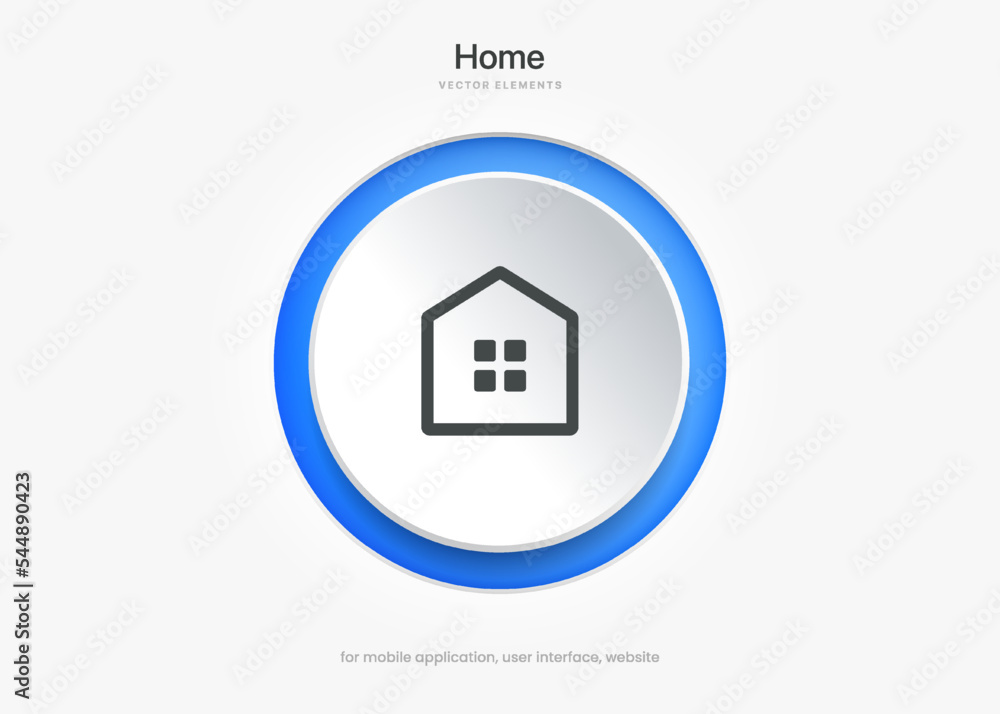 3d Home Button