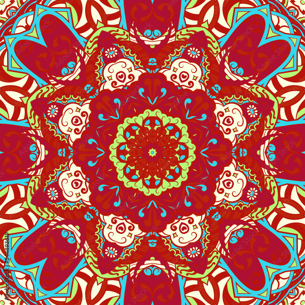 Seamless tile texture. Tracery mehndi design image. Ethnic doodle art ...