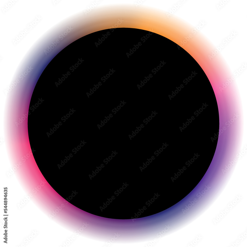 Vector glowing portal, light lines. Neon light, electric light, portal ...