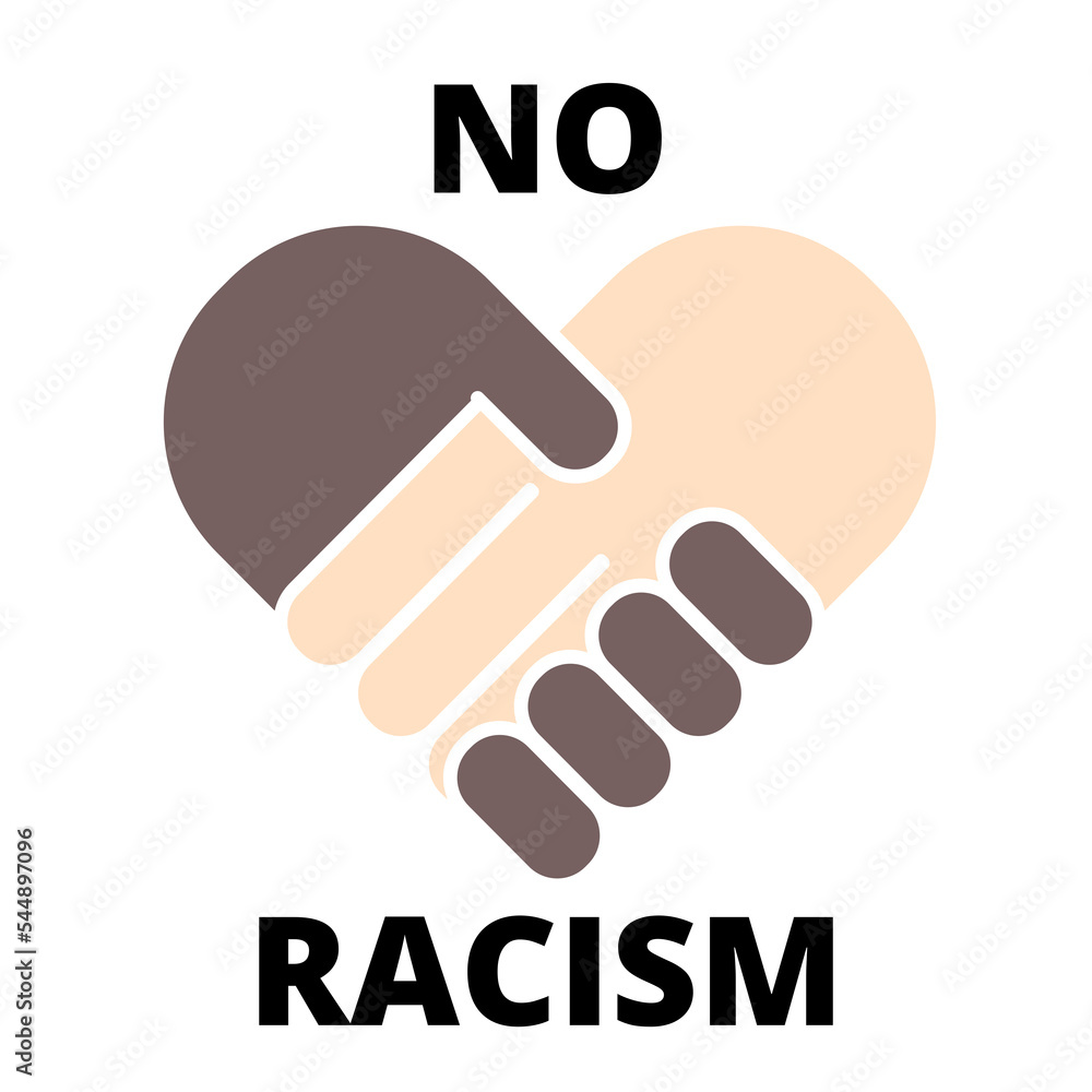 No racism symbol icon illustration Stock Illustration | Adobe Stock