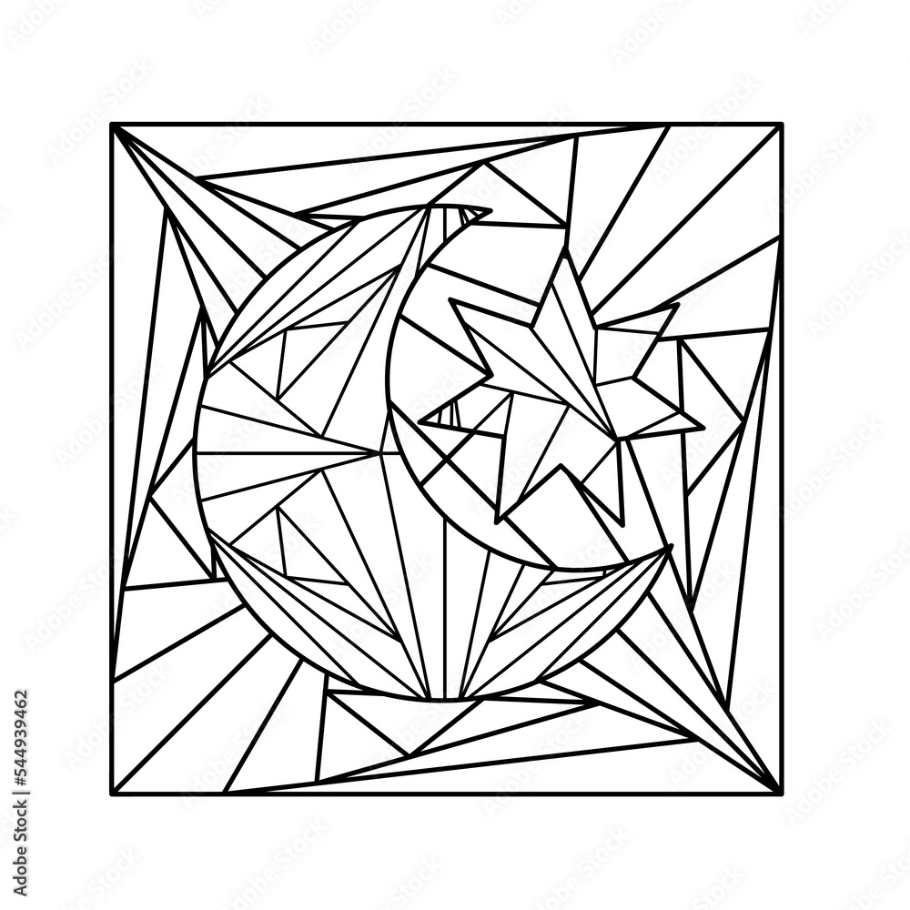 Abstract Star Coloring Pages For Adults