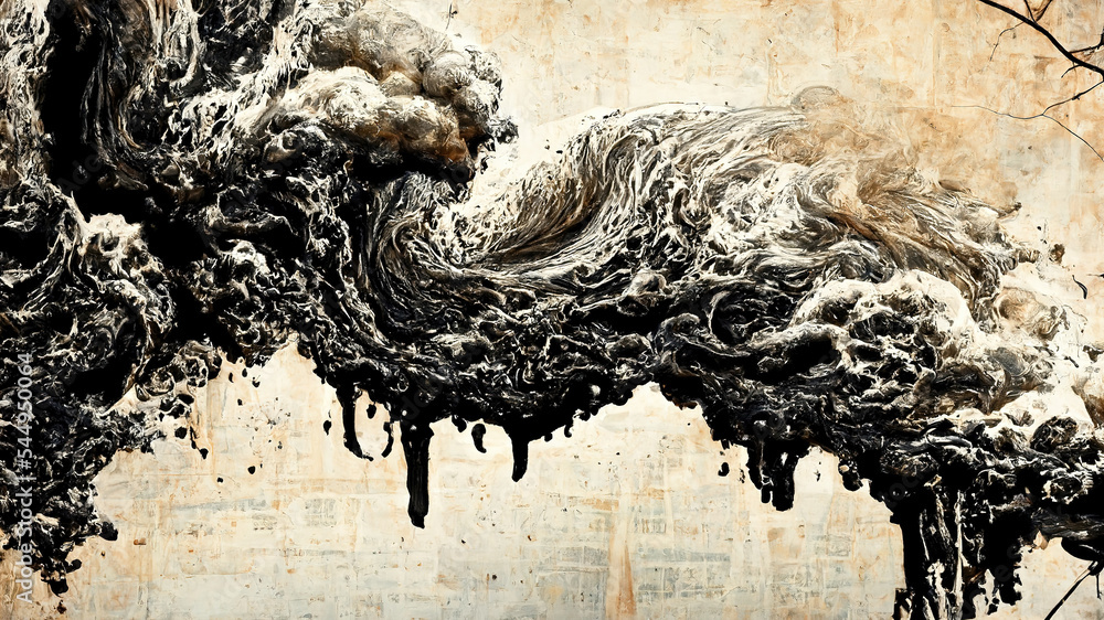 Depression Painting Of Waves
