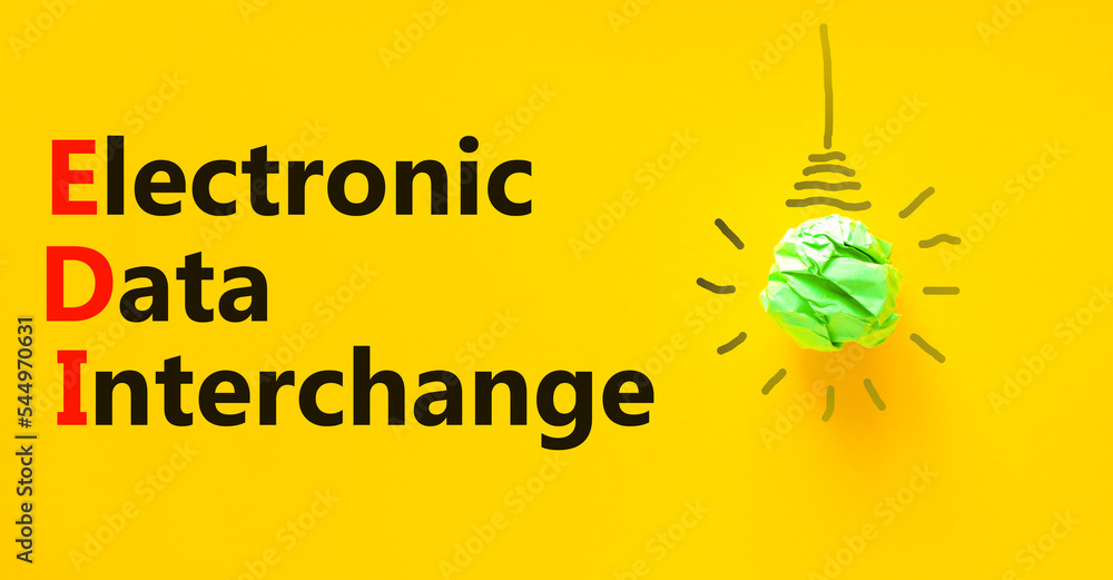 EDI electronic data interchange symbol. Concept words EDI electronic ... EDI electronic data interchange symbol. Concept words EDI electronic ...