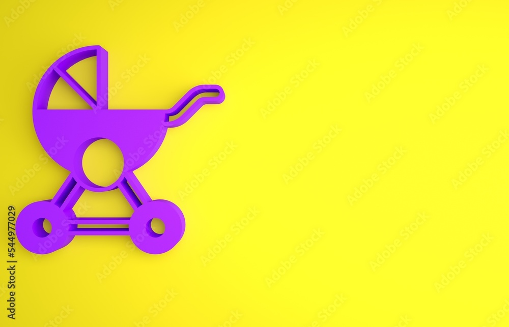 Purple Baby Carriage